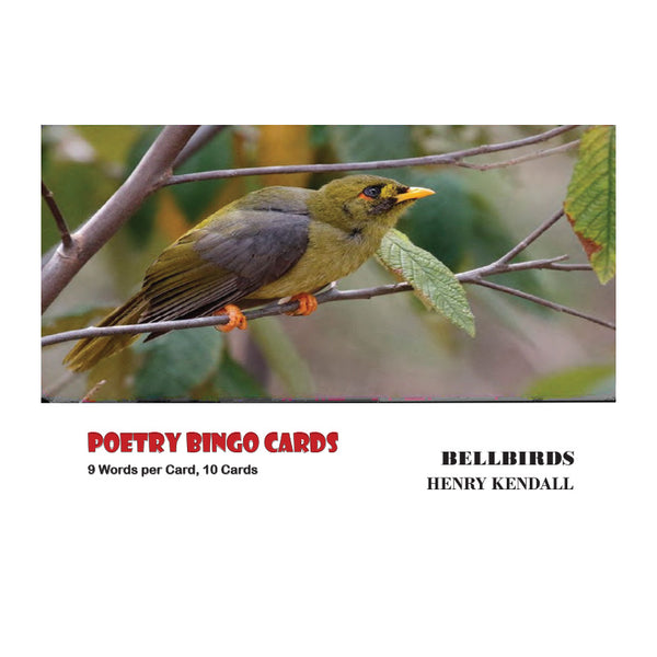 Bellbirds by Henry Kendall - 9 Words per Card, 10 Cards – BLU DAISI® Games