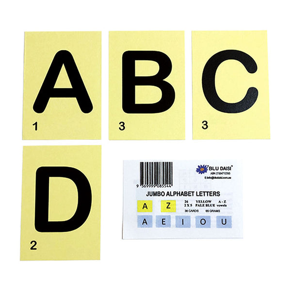 Jumbo Alphabet Letters - Yellow – BLU DAISI® Games